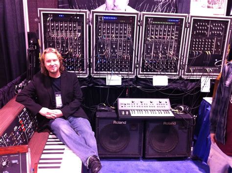 Matrixsynth Namm 2013 Erik Norlander With His Monster Moog Modular System