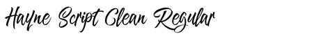 hayne script clean regular font webfont and desktop myfonts