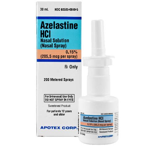Azelastine Hcl Ns 0 15 Rx Products