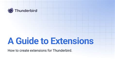 A Guide To Extensions Thunderbird
