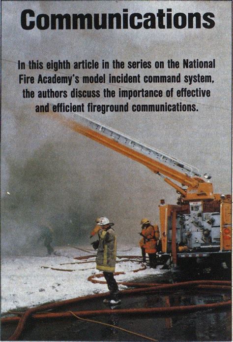 The Model Incident Command System Series Communications