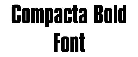 compacta bold font dafont style