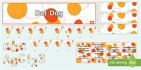 International Dot Day Display Pack Teacher Made Twinkl