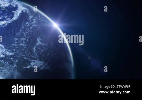 Beautiful Hd Earth Planet Rotation Loop Animation Of A Realistic Earth