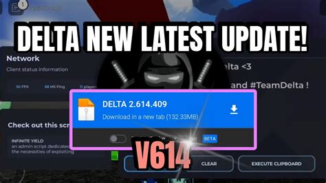 New Delta Executor Lastest Version V614 Delta Executor Mobile Roblox Youtube