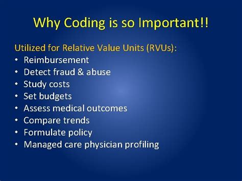 Coding And Billing For Optometrists Relative Value Units