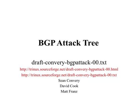 Ppt Bgp Attack Tree Powerpoint Presentation Free Download Id6916113