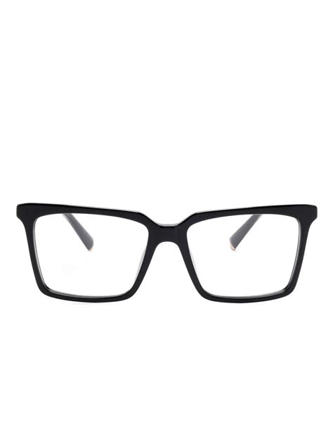 Miu Miu Eyewear Oversize Frame Glasses Black Farfetch Uk