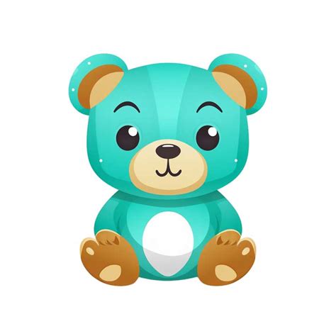 دانلود طرح خرس زیبای آبی