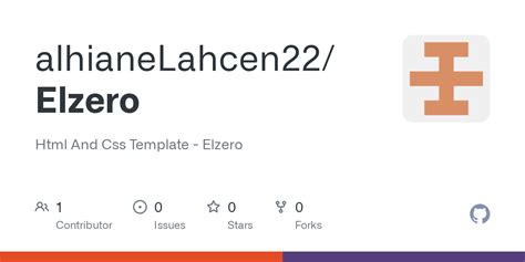 Github Alhianelahcen22elzero Html And Css Template Elzero