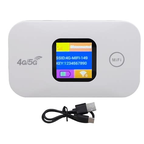 Asixxsix 4g 5g Lte Mobile Hotspot 300mbps High Speed Portable Led