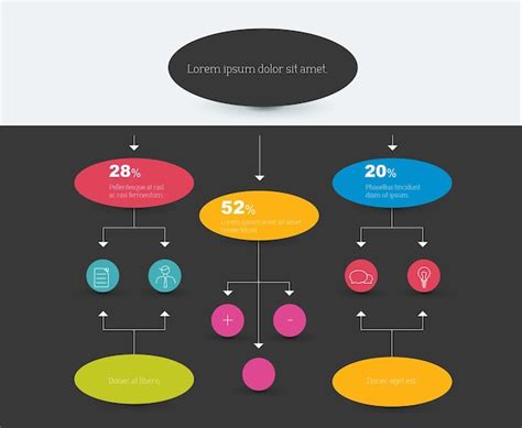 Premium Vector Flow Chart Scheme Infographics Elements Vector Design