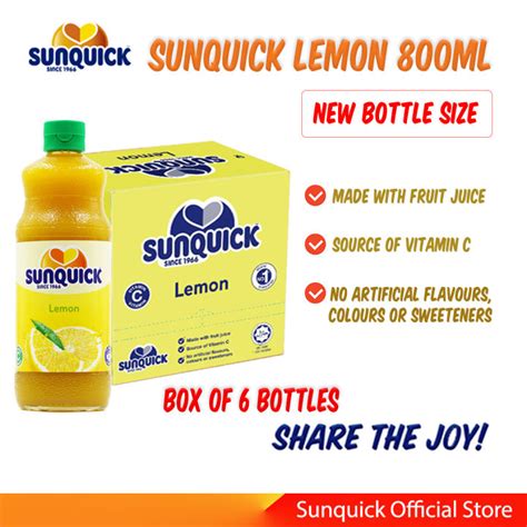 Sunquick Lemon Juice Concentrate 800ml Box Of 6 Bottles Lazada Ph