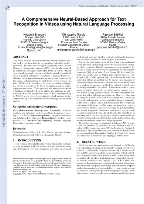 Pdf A Comprehensive Neural Based Approach For Text Recognition In