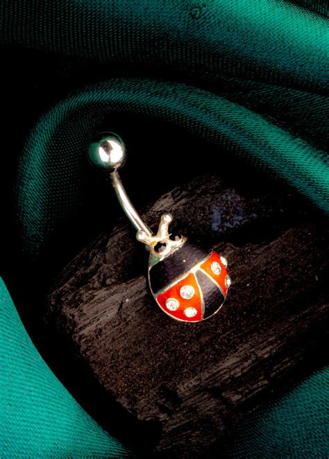 Lucky Ladybug Belly Button Ring Parman