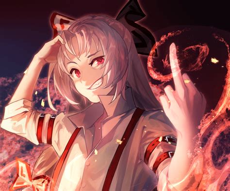 Touhou Hd Fujiwara No Mokou Hd Wallpaper Rare Gallery