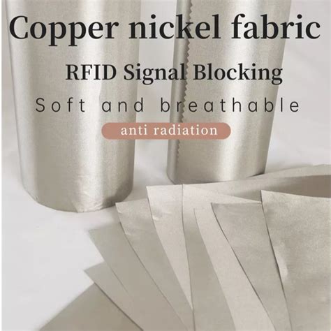 Signal Blocking Nickel Copper Fabric Faraday Defense Rf Rfid Fabric Rfid Blocking Fabric And