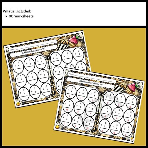 New Year Addition Math 10 Fact Fluency Place Value Logic Puzzle Number