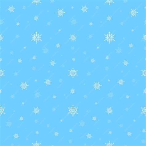Premium Vector Snowflake Vector Seamless Pattern