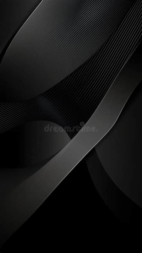 Abstract Black And White Curved Lines Minimalist Design Background Graphic Design Element