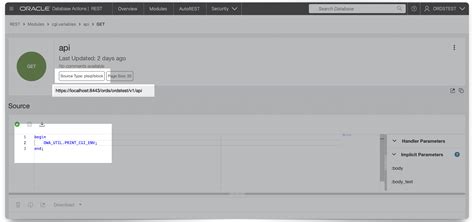 An Ords Get Request To Retrieve Cgi Environment Variables From The