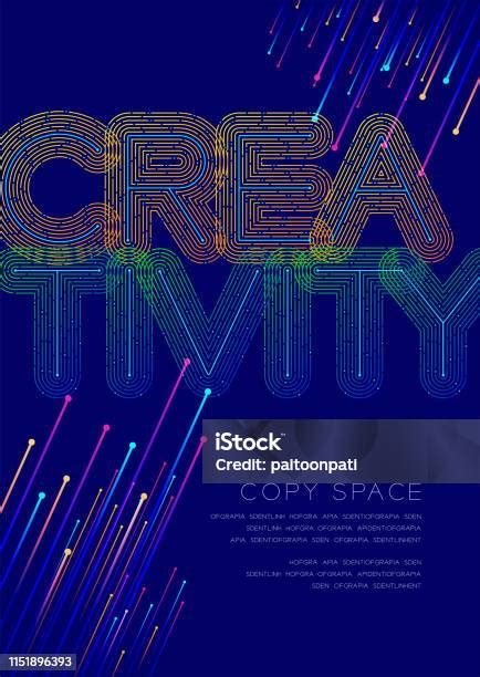 창의성 큰 텍스트 점과 대시 라인 패턴 레이어 오버레이 포스터 배너 또는 전단지 템플릿 레이아웃 디자인 그림 복사 공간 파란색