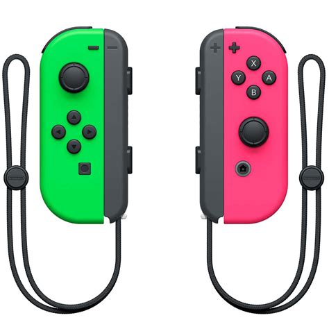 Nintendo Switch Neon Green Joy Con L And Neon Pink Joy Con R