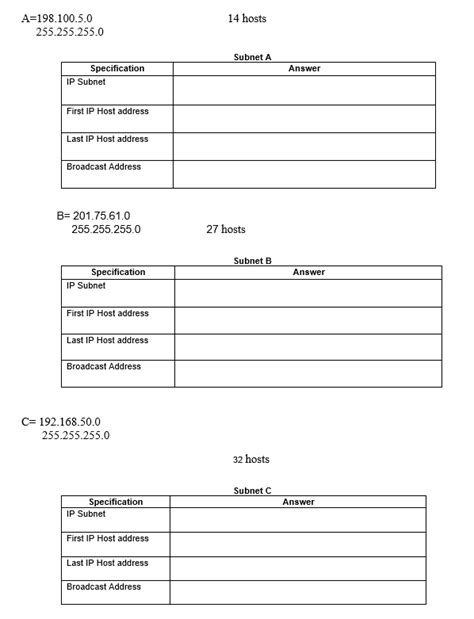 solved 14 hosts a 198 100 5 0 255 255 255 0 subnet a answer