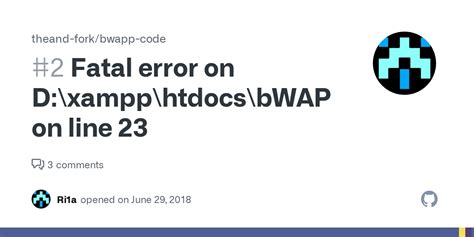 Fatal Error On Dxampphtdocsbwappconnectphp On Line 23 · Issue 2
