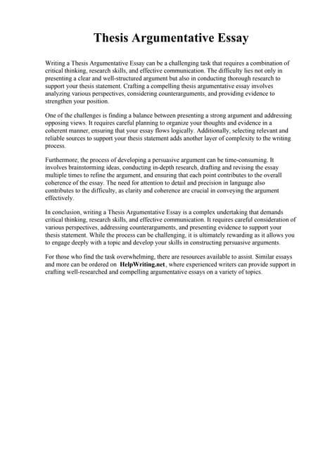strong argumentative essay pdf