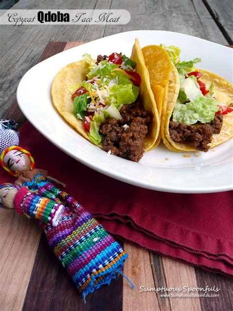 Copycat Qdoba Taco Meat Sumptuous Spoonfuls Recipe Taco Meat
