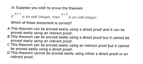 Solved 26 Suppose You Wish To Prove The Theorem N 1 If Is Chegg Com