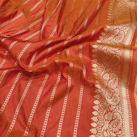 Red Colour Pure Katan Silk Handwoven Banarasi Saree Banarasi Shagun