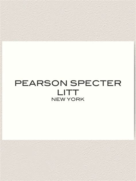 Pearson Specter Litt Art Print By Hyperdragon Redbubble