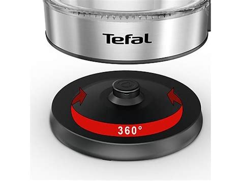 Czajnik TEFAL KI700830 INOX GLASS transparentny czarny | MediaMarkt