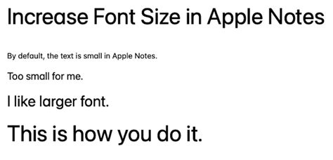 How To Increase Decrease Text Size In Apple Notes TechSnivel
