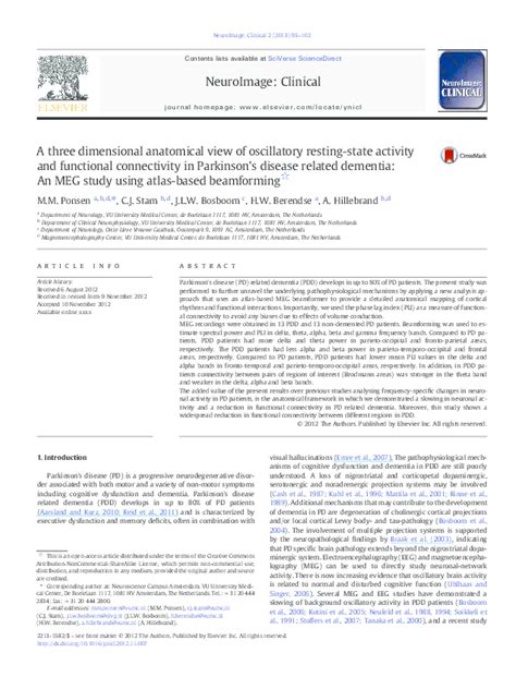 Pdf A Three Dimensional Anatomical View Of Oscillatory Resting State Activity And Functional