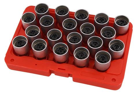 Vauxhall Opel Gm Locking Wheel Nut Socket Set 20pc