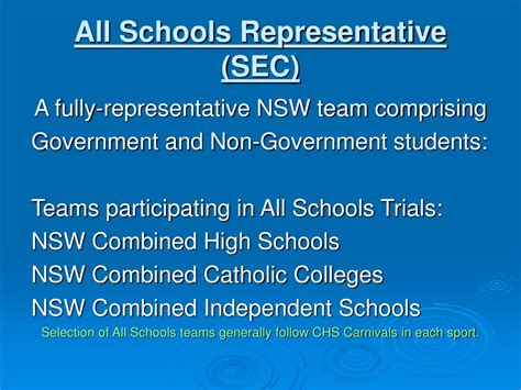 Ppt Representative School Sport In Nsw Powerpoint Presentation Free Download Id9612150