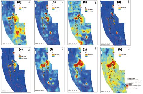 Raster Maps Obtained By Idw Interpolation A Cu B Mo C Au D
