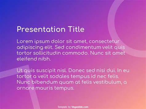 5 Simple Abstract Gradient Powerpoint Template Vegaslide