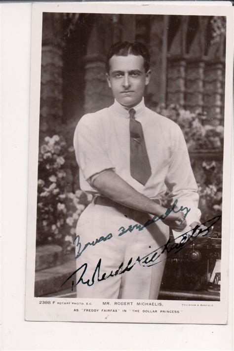 Vintage Rppc Autographed By Robert Michaelis Russian Born Actor