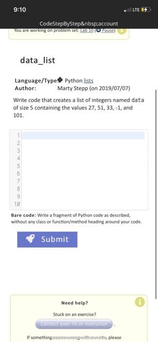 Solved 910 Le Codestepbystep Account You Are Working On