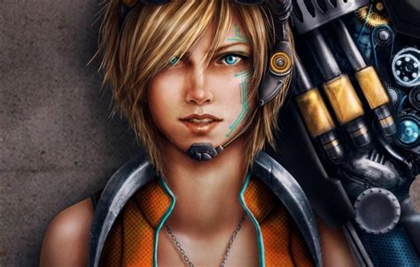 Wallpaper Girl Weapons Pattern Tattoo Art Glasses Pendant Trixia