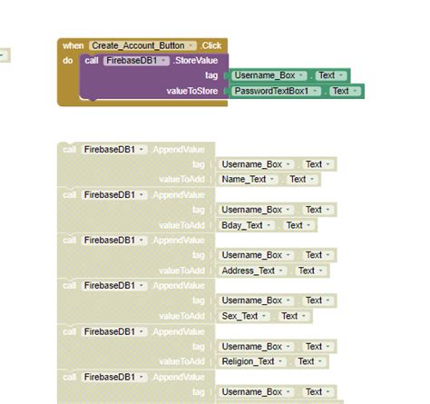 storing multiple data under one tag in firebase mit app inventor help