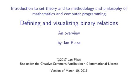 41 Defining And Visualizing Binary Relations Pdf
