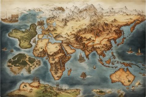 Informative Map Geographical View Generate Ai