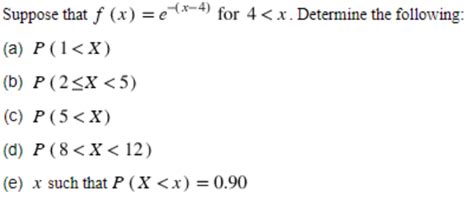 Solved Suppose That F X E X4 For 4 Chegg Com