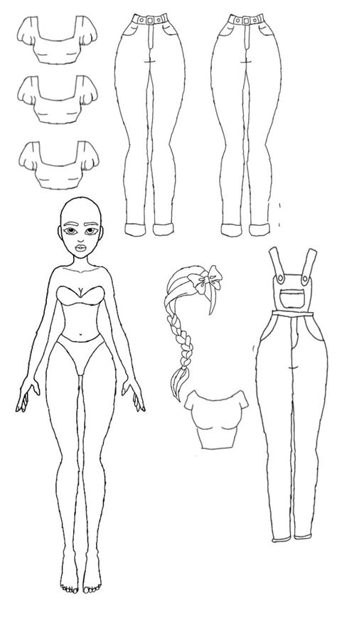 Printable Paper Doll Body Grid Paper Printable