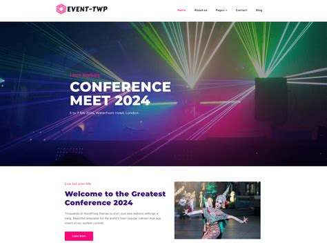 Event Elementor Free Theme